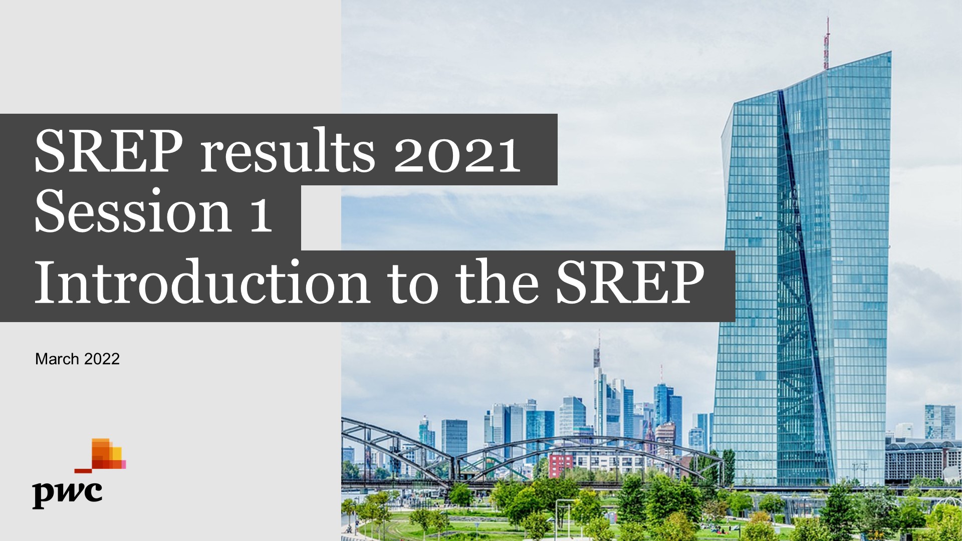 Risk and Regulation Channel News: ECB's SREP results 2021 - Part 1 ...